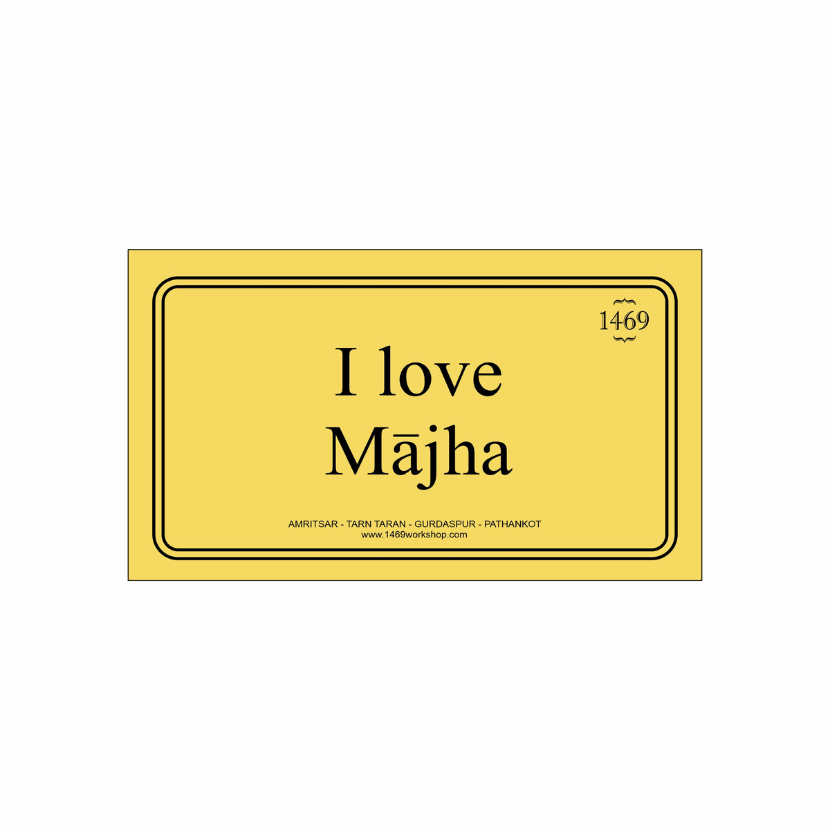 I love Majha-Sticker – oneFourSixNine