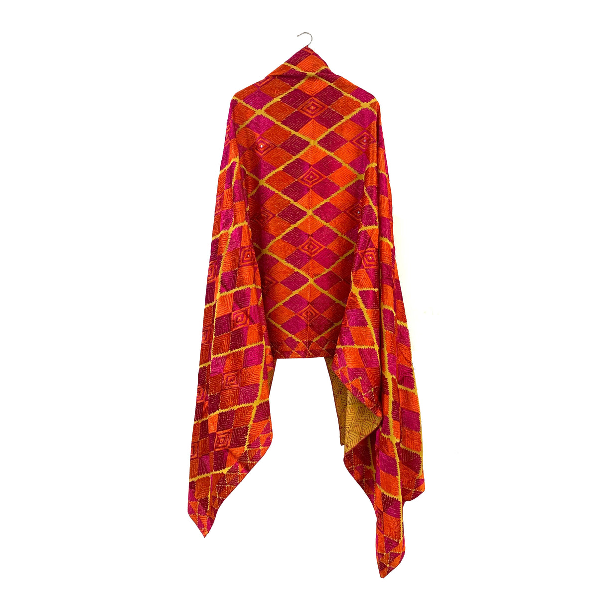 Phulkari Handmade Crepe Dupatta Design 1 – oneFourSixNine